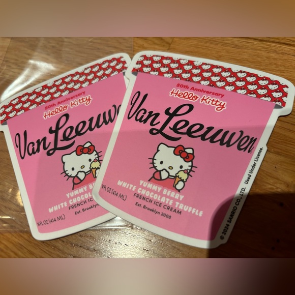 Sanrio | Other | New Set Of 2 Hello Kitty X Van Leeuwen Limited Edition ...